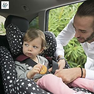 JYOKO KIDS Cover Liner Universal for Car seat Compatible with Britax, Chicco, Mico (without Head Support) (Black Series)