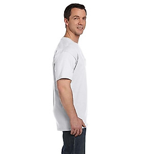 Hanes Beefy-T Men`s Pocket T-Shirt White