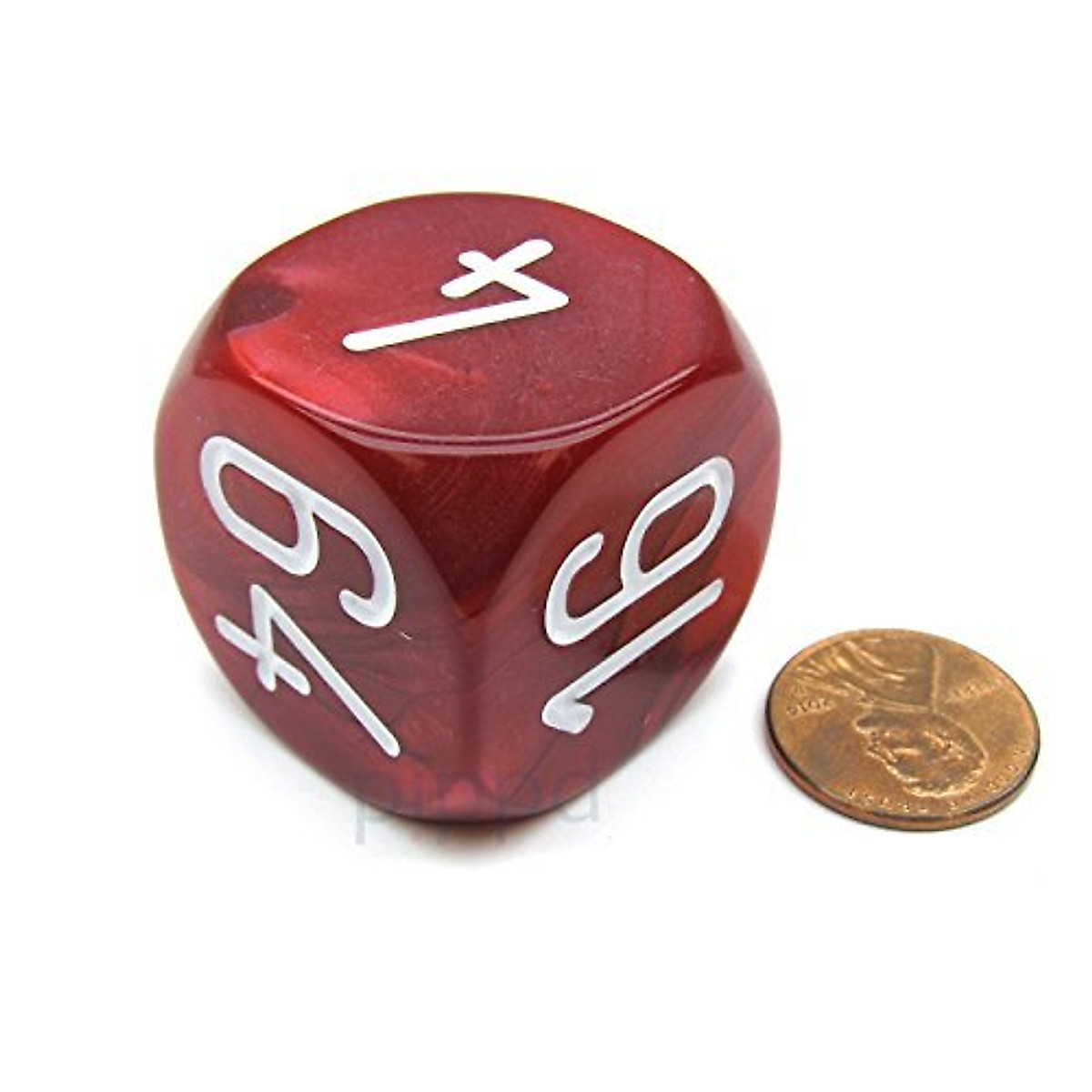 Koplow Games Large Backgammon 30mm Doubling Cube Dice - Red