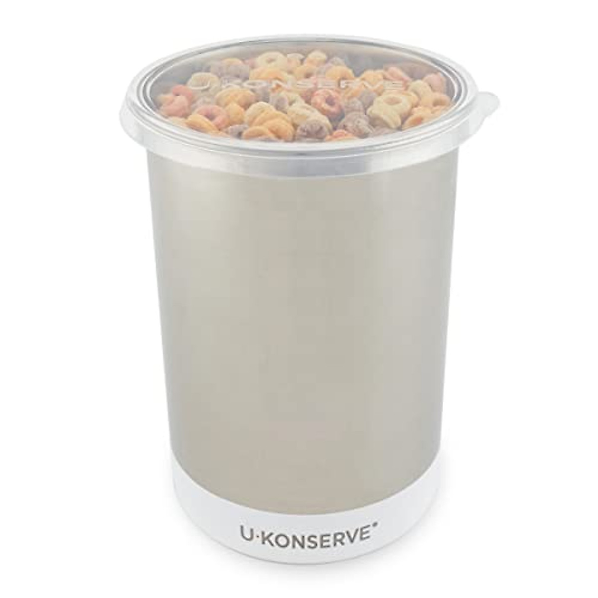 U Konserve Stainless Steel Bulk Food-Storage Canisters 48oz - Clear Silicone Lid - Airtight - Kitchen Containers - Dishwasher Safe - Plastic Free