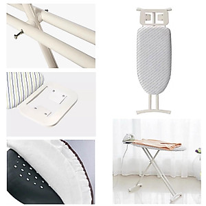 Large Non-Slip Foldable Ironing Stand, Compact Ironing Board with Iron Rest, Adjustable Height Home Ironing Board, Extra Wide Countertop Ironing Board