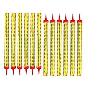 12pcs Gold Candles Holder,Suitable for Birthday Candles Wedding Party and Cake Decoration Birthday Party, Night Club