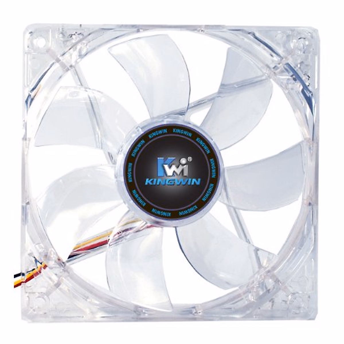 Kingwin 120mm CFBL-012LB Silent Fan, For Computer Cases, CPU Coolers, Long Life Bearing, Quiet Efficient Cooling, and Provide Excellent Ventilation for PC Cases-[Blue LED]