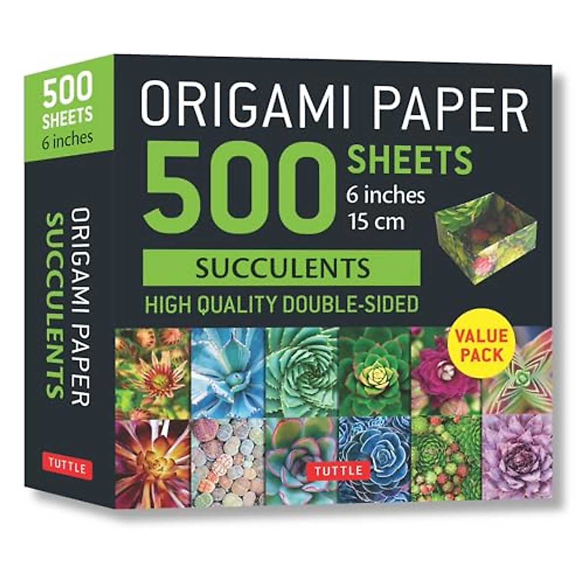 Origami Paper 500 sheets Succulents 6" (15 cm): Tuttle Origami Paper: Double-Sided Origami Sheets with 12 Different Photographs (Instructions for 6 Projects Included)