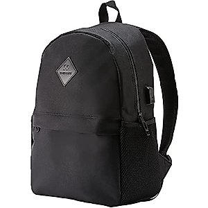 SAGIV&SAHEN School Backpack for Teen Boys Girls College BookBag for teenage High School Waterproof Lightweight Casual Black Laptop Backpacks with USB Travel Work Daypack for Women Men, Medium