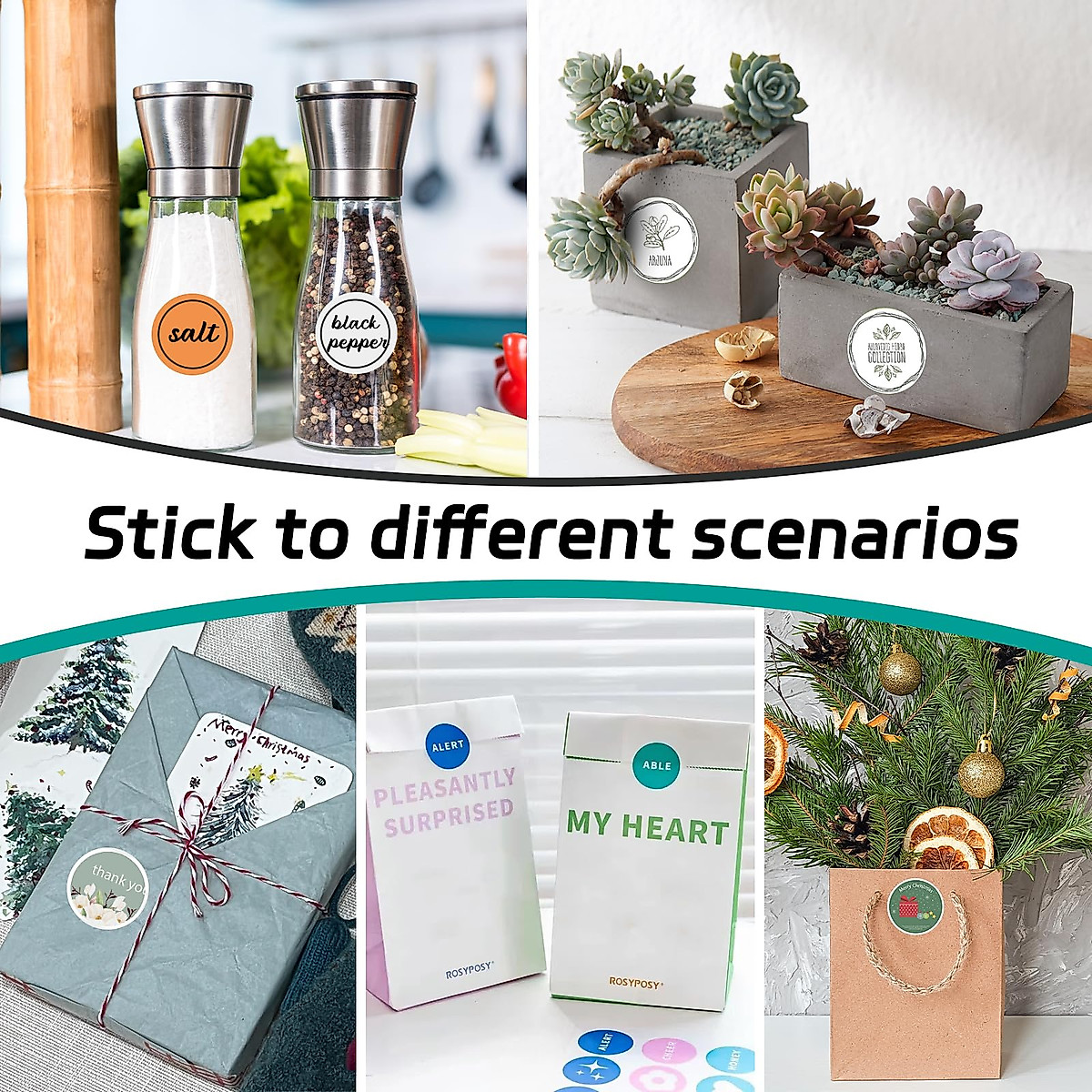 Address Labels 1-1/2” Round for Laser and Inkjet Printers - 25 Sheets, 30 Labels Per Sheet 750 Blank Matte White Sticker Paper for Organization, Labeling, Inventory Management, Product Branding