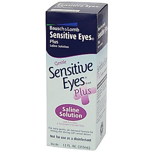 Sensitive Eyes Plus Saline Solution, 12 oz