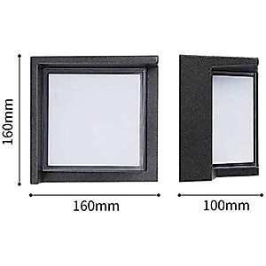 Wall Light Wall Lighting Outdoor Wall Lamp Led Lamp Aisle Waterproof Balcony Terrace Modern Home Garden Wall Lamp 16 16 (cm)