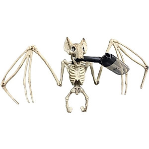 Aweilan Halloween Animal Skeleton,Horrible Bat Skeleton Simulation Bat Model Vivid Bat Bone for Yard Garden Lawn Patio Halloween Party Favors Decor-4pcs