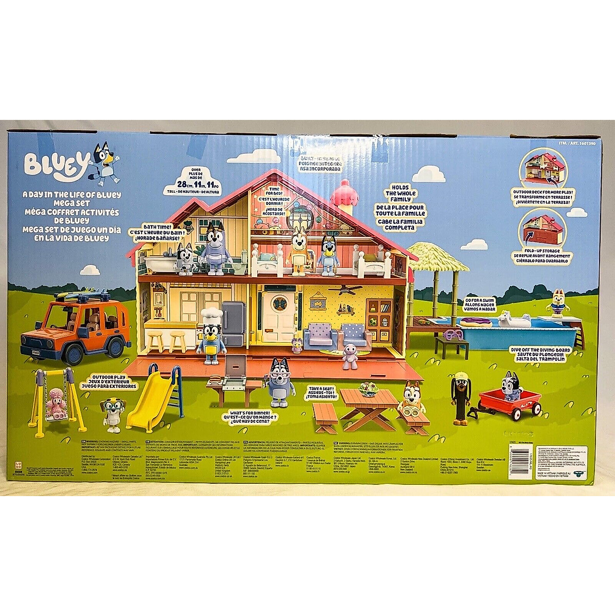 Bluey New 2023 Ultimate Mega Set | 40 Piece 4 Sets in one mega playset | Complete & Extended Heeler Family & Friends 14 Character Figures