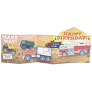 Hallmark Birthday Greeting Card for Kids (Hasbro Tonka Truck)