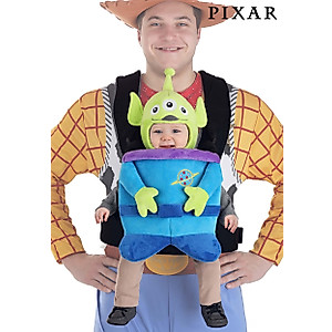 elope Disney Toy Story Little Alien Space Men Baby Carrier Cover Costume, Infant Halloween Costume Character Standard - Multicolor