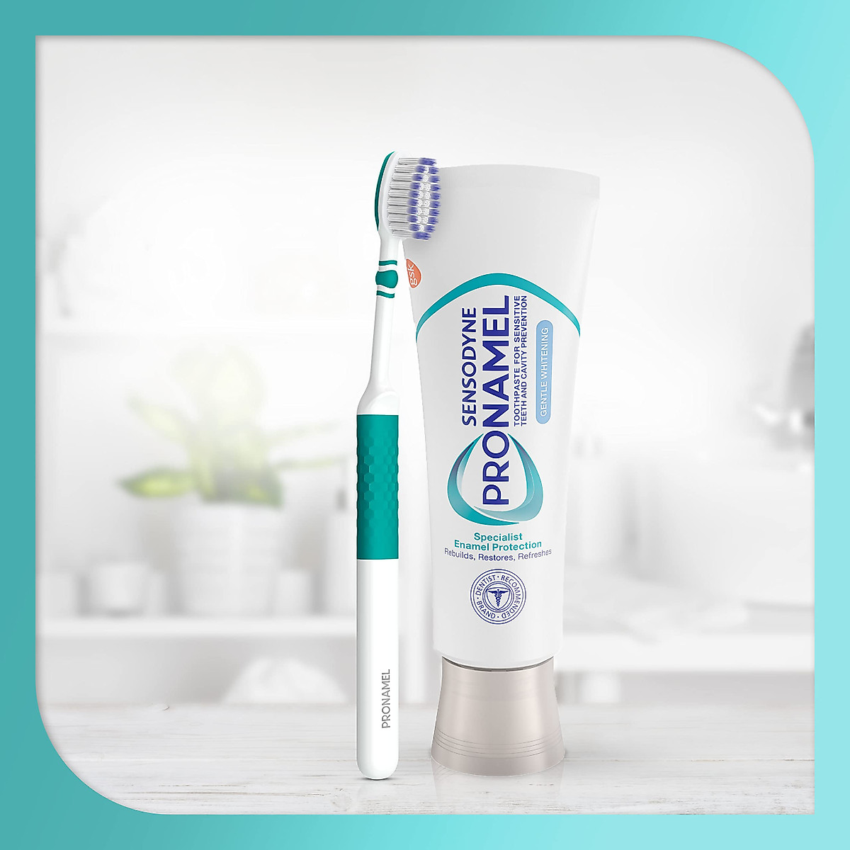 Sensodyne Pronamel Medium Toothbrush, Provides Tooth Enamel Protection and Cleans Better with Less Pressure - 4 Count