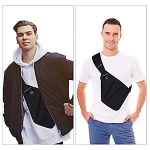 Men Small Sling Shoulder Crossbody Bag, Lightweight Anti-theft One Strap Casual Chest Bag Slim Backpack for Outdoor Walking Trip Hiking Biking Fits Up to 7.9 inch iPad Mini (Digital Camo)