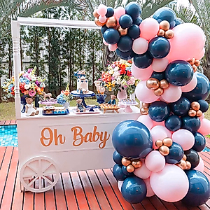 Pastel Pink Balloon Garland Kit 130Pcs Pastel Balloons 36/18/12/10/5 Inch Macaron Balloons Different Sizes for Baby Shower Gender Reveal Wedding Happy Birthday Party Decorations