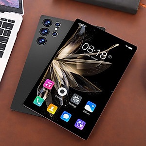 ANGGREK 10.1in HD Screen 3200x1440 Resolution 8GB RAM 128GB ROM 4G LTE Tablet with Dual SIM Dual Standby for Android 11, Front 8MP Rear 13MP 5G WiFi Tablet (Black)