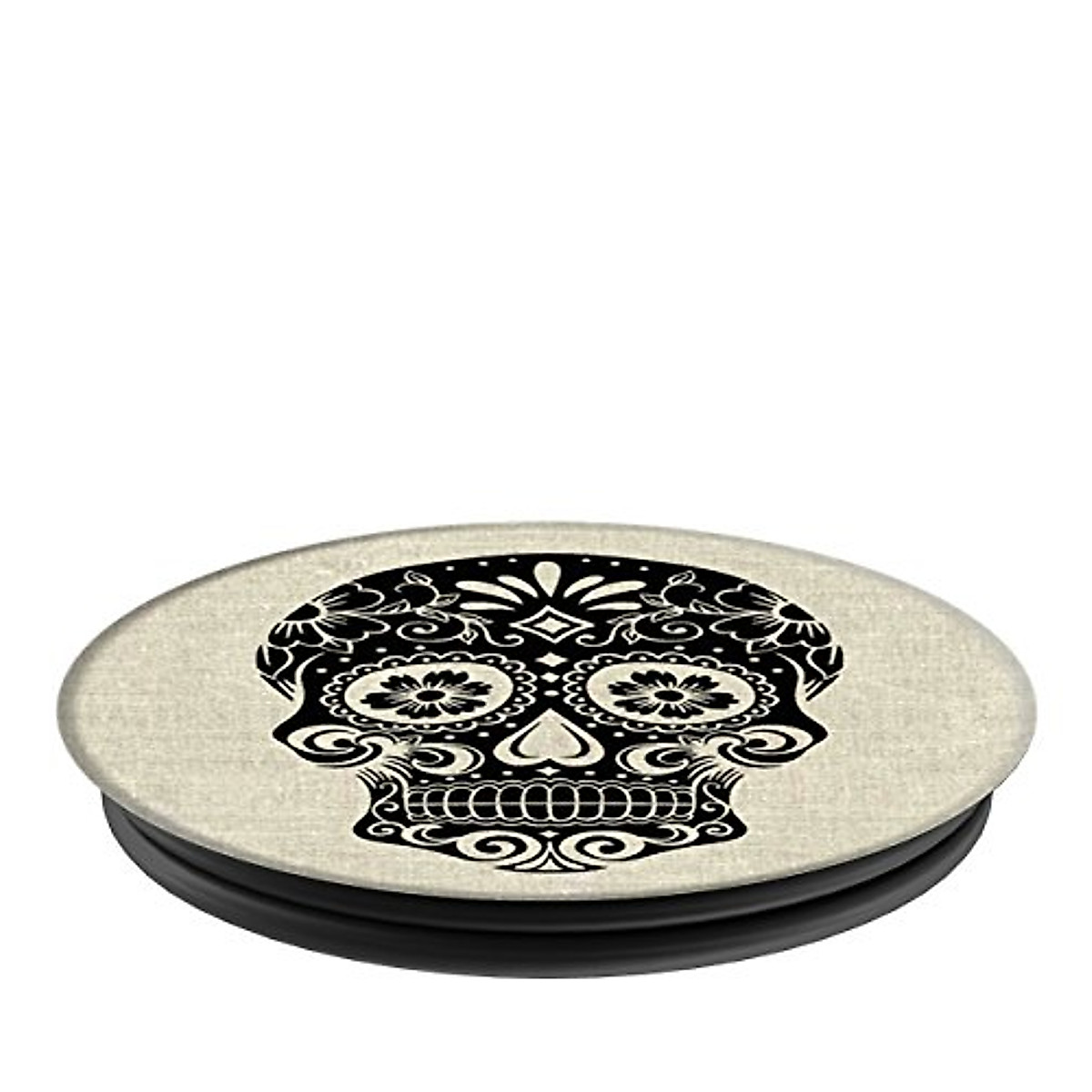 PopSockets: Collapsible Grip & Stand for Phones and Tablets - Sugarskull on Linen