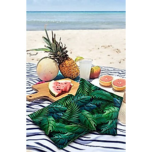 Outdoor Waterproof Pillow Covers for Patio Furniture Tropical Plants Decorative Throw Pillow Cover Monstera Leaf Pillowcases Set of 2 Cushion Case for Sofa Couch Chair Home Decor 18 x 18 in