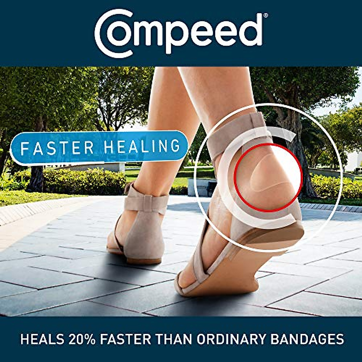 Compeed Advanced Blister Care 10 Count Mixed Sizes Pads (2 Packs), Hydrocolloid Bandages, Heel Patches, Blister on Foot, Blister Prevention & Treatment, Waterproof Cushions, Packaging May Vary