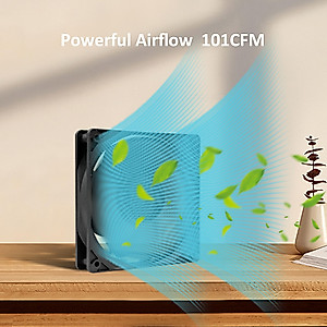 3-Pack 120mm 12V DC High Airflow Computer PC Case Fan 120x120x25mm Triple 3Pin 4.72inch Dual Ball Bearing Brushless Exhaust Cooling Fan for Mining Rig Frame Rack Air Miner PSU with Metal Guard 3000RPM