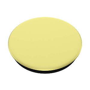 Simple Solid Color Chic Plain Pastel Light Yellow Design PopSockets Swappable PopGrip