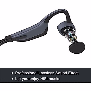 MUVLUX Conduction Headphone Bone Conduction Headphones,Bluetooth 5.0 Open-Ear Wireless Earphones,High Sound Quality,Ultra-Lightweight,Waterproof and Sweatproof Sports Headset