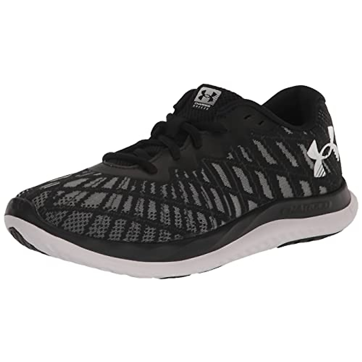 Under Armour Women's Charged Breeze 2, (001) Black/Jet Gray/White, 6, US