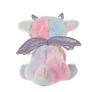Apricot Lamb Toys Plush Colorful Plush Dragon Dinosaur Stuffed Animal Soft Cuddly Perfect for Child (Colorful Plush Dragon, 8 Inches)