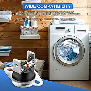 DC47-00016A Dryer Thermal Fuse, Dryer Thermostat Assembly Compatible with Kenmore Samsung Dryer - Replaces AP4201894, 2068545, PS4205213-6 PC