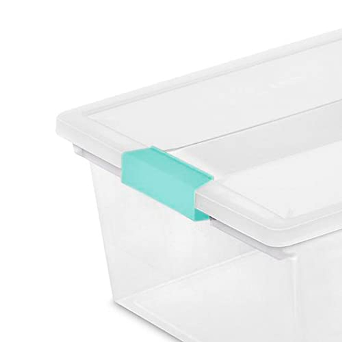 Sterilite Deep Clear Plastic Stackable Storage Container Bin Box Tote with Clear Latching Lid Organizing Solution for Home & Classroom, 16 Pack