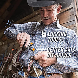 Gerber Gear 30-001194N Center-Drive Multitool with Bit Set, and Sheath, Silver/Black,Standard Bit Set