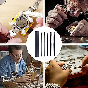 Watch Cleaning Brush Set, Jewelry Cleaning Kit Watch Pin Removal Tool, Wristwatch Movement Small Part Cleaning Tool with Box, Small Part Cleaning Soft Brushes Set