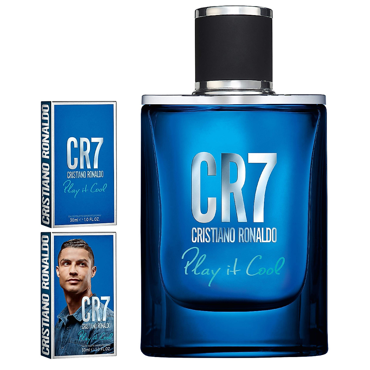 Cristiano Ronaldo CR7 Play It Cool Eau de Toilette Fragrance Spray for Men, 1.0 fl oz