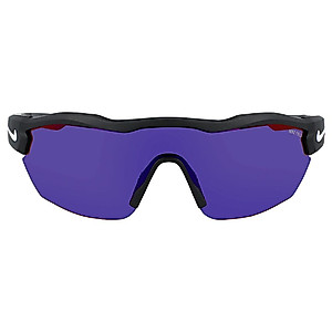 Nike Show X3 Elite L Rectangular Sunglasses, Matte Black, 61/15/130