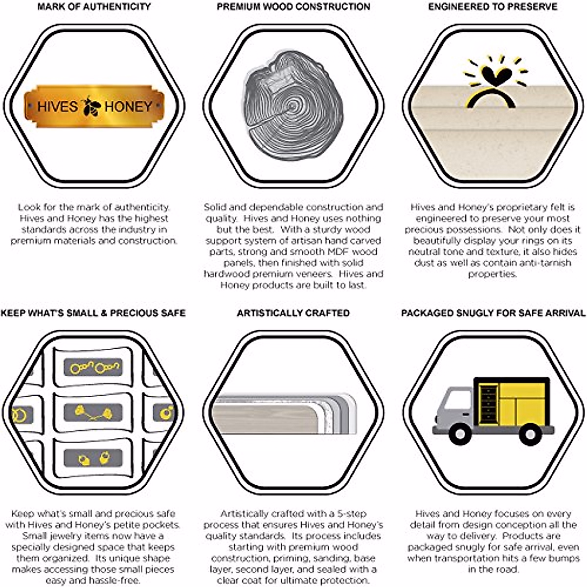 Hives and Honey Patricia Etched Glass Mahogany Jewelry Chest Jewelry Box