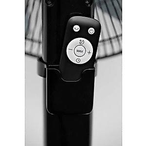 PELONIS 16'' 12-Speed Adjustable Height Quiet Pedestal Fan with Digital Display & Remote Control, PSPF18AR40B (Renewed)
