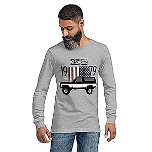 JG Infinite 1979 Chevy K5 Blazer Retro Truck Unisex Long Sleeve Tee Athletic Heather