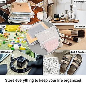 Svaldo Packaging Clothing Bags, 50Pcs 14x10 inch Large Frosted Ziplock Bags for Clothes, Poly Plastic Bag for Packing Selling Apparel Organization, Custom T-Shirts, Pillowcases, with Vent Holes, 3 Mil