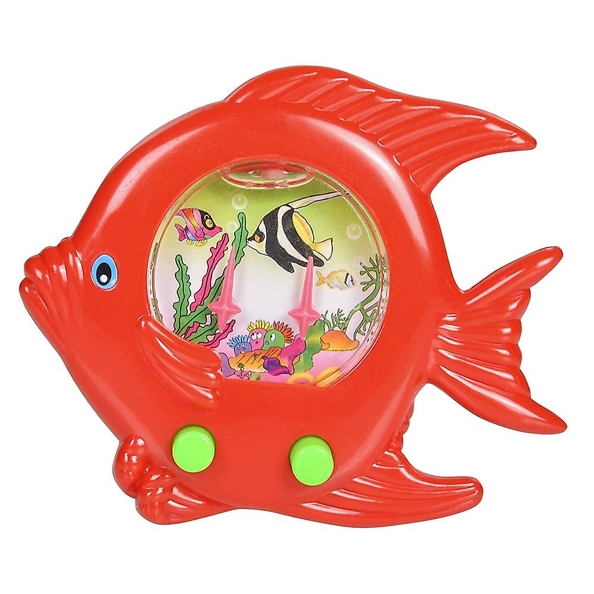 Fish Water Ring Toss Toy - (Pack of 12) Water Ring Game Handheld Retro Game Pocket Travel Toys for Car Game Road Trip Activities for Kids Birthday Party Favors Goodie Bags Stuffers for Kids Toys