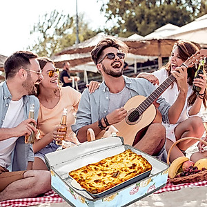 QEES Casserole Carrier For Hot or Cold Food,Casserole Carrier,Pie Carrier,Casserole Dish With Lid and Carrying Case,Insulated Casserole Food Carrier For Travel Party Picnic,Pioneer Woman Dish Carrier