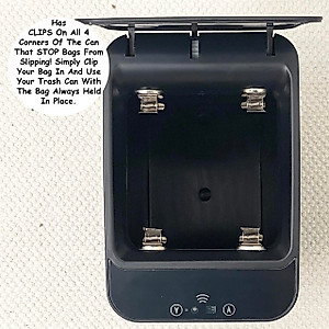 Homie Automatic, Smart Trash Can 2.9 Gallon with Touchless Motion Sensor and Anti - Bag Slip Lid, Use as Mini Garbage Basket, Slim Dust Bin, or Decor in Bathroom, Restroom, Kitchen (Matte Black)