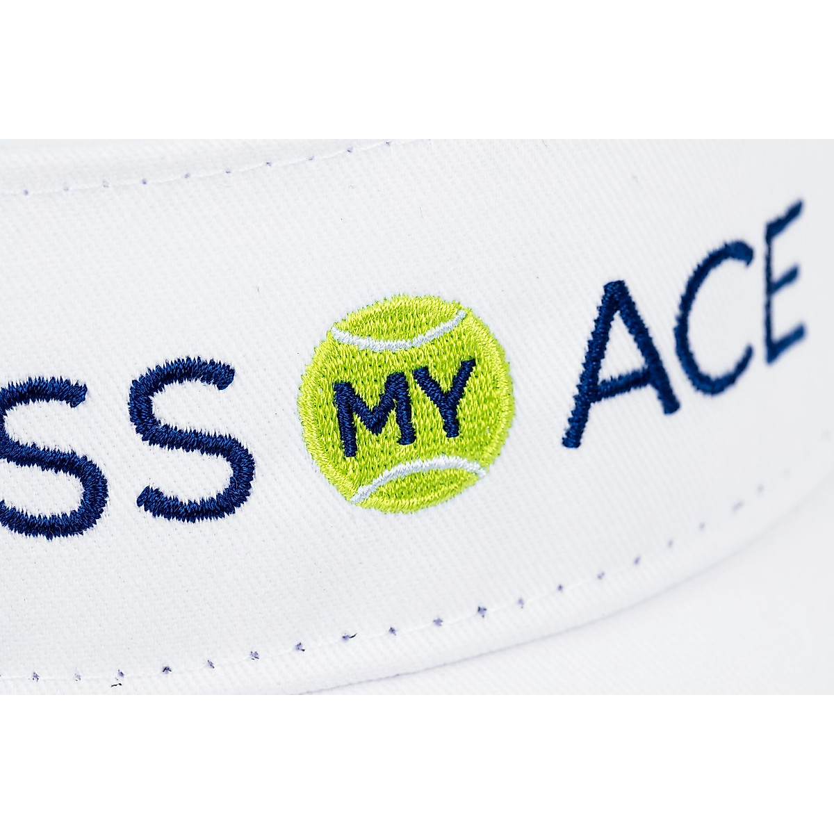 Funny Tennis Visor - Gift for Tennis Players White