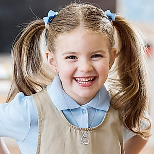 Yesteel Rose Initial Necklaces for Women Teen Girls, Letter Initial A Necklace Jewelry Anniversary Birthday Gifts for Wife Her Women Romantic Gifts