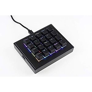 Max keyboard Falcon-20 Programmable Macropad Mechanical Keyboard, Backlit Multicolor LED, Cherry MX RGB Switch (Cherry MX RGB Brown)