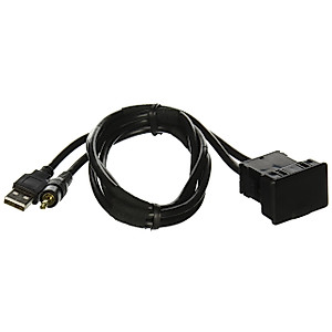 Metra AX-USB-35EXT 3.5mm iPod to USB Extension Cable - 27-Inch - Black