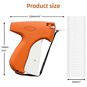 1606 Pieces Clothing Tagging Gun Kit for Clothes Labeler, Garment Price Tag Attacher Gun with 6 Steel Needles and 1600 1-in Barbs Fasteners for Fine Tagging Applications