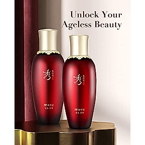 SOORYEHAN HYOBIDAM FERMENTED SKINCARE GIFT SET - Korean Skincare, Revitalizing Toner, Emulsion Lotion, Essence, Cream, Cleansing Foam, Sheet Mask (400ml / 13.52 Fl Oz) by LG BEAUTY