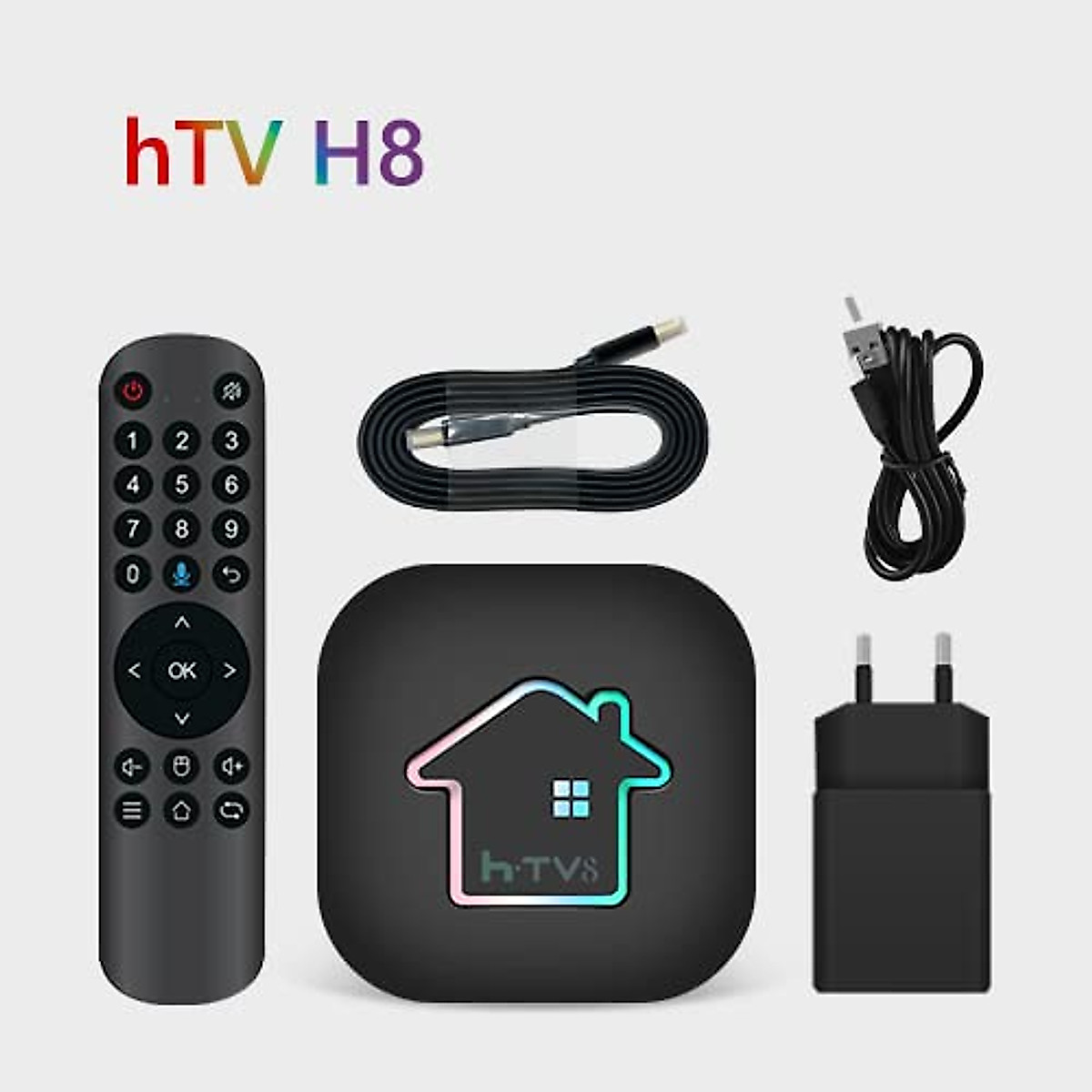 BRAATV 2022 HTV8 Box Brazil H8 TV Brazil New Version Brazilian TV Box Support 2.4GHz/ 5GHz WiFi 4K UHD Bluetooth 5.0