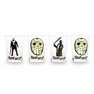 Friday The 13th Jason Voorhees 2-Ounce Mini Shot Glasses | Set of 4