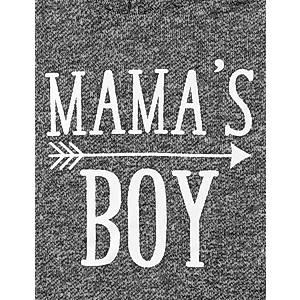 Fommy Baby Boy Clothes 0-3 Months, Baby Clothes Mama's Boy Letter Print Long Sleeve Romper for Baby Boy